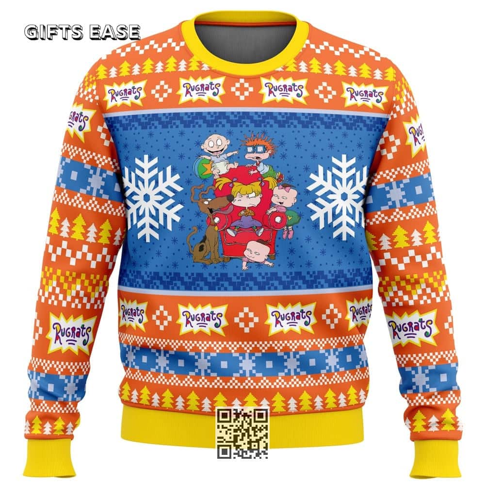 Rugrats Nickelodeon Ugly Christmas Sweater Characters - GiftsEase